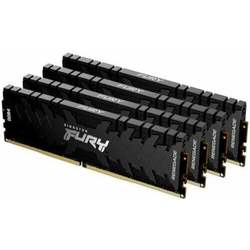 Оперативная память Kingston DDR4 128Gb (4x32Gb) 3200 MHz pc-25600 FURY Renegade (KF432C16RBK4/128)