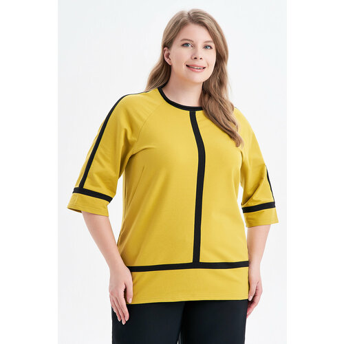 Блуза Olsi, размер 58, желтый