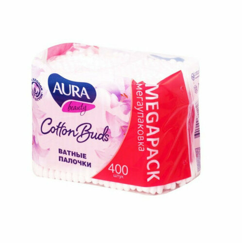 Ватные палочки Aura Beauty пакет 400 шт