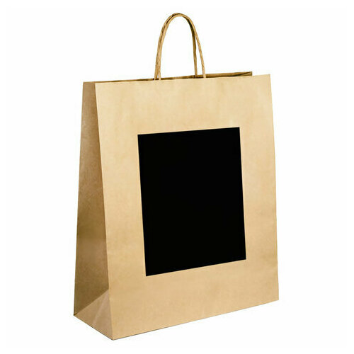 Пакет подарочный комплект 7 штук 32x13x26см скретч-слой+стилус, "Brown Kraft", золотая сказка, 591968