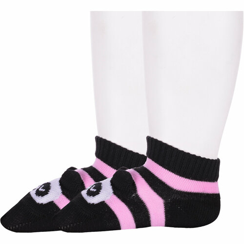 Носки Conte 2 пары, размер 8, розовый, черный