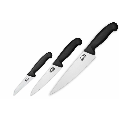 Набор кухонных ножей (овощной, универсальный и шеф нож) Samura Butcher SBU-0220