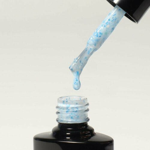 Гель лак для ногтей, «MILK POTAL», 3-х фазный, 8мл, LED/UV, цвет белый/синий (11) (1шт.)