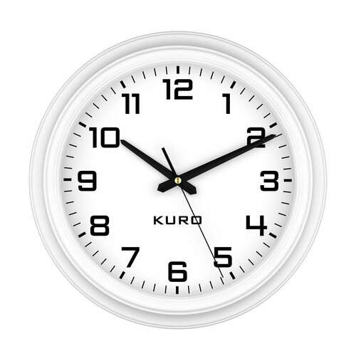 Часы настенные KURO WW-01 d32см бесшумные, на батарейках