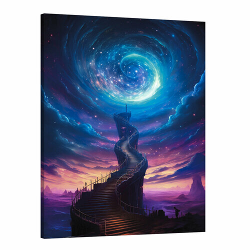 Интерьерная картина 50х70 "Астрономия: Таинственные звезды"