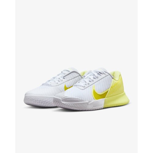 Кроссовки NIKE NikeCourt Air Zoom Vapor Pro 2, размер 38.5 EU / 24.5 СМ, белый, желтый