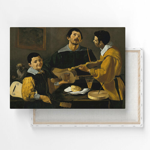 Картина на холсте, репродукция / Диего Веласкес - Три музыканта / Размер 40 x 53 см