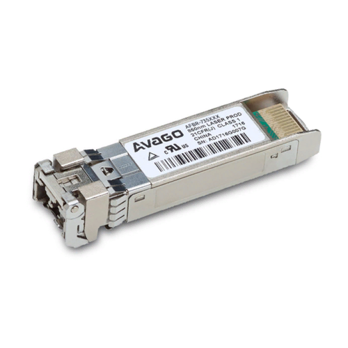 Приёмопередатчик Avago Transceiver 25GbE (25G/10G), SFP28, 25GBASE-SR, LC MM 100m, 850nm VCSEL laser, DMI, (0C.70C), bail de-latch, Foxconn