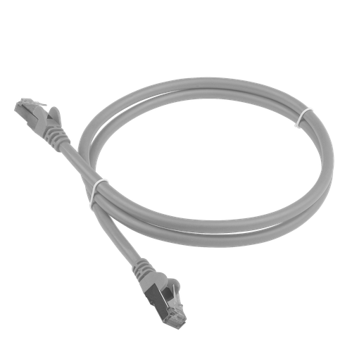 Патч-корд RJ45 - RJ45, 4 пары, FTP, категория 6, 3 м, серый, LANMASTER LAN6-S45-45-3.0-GY