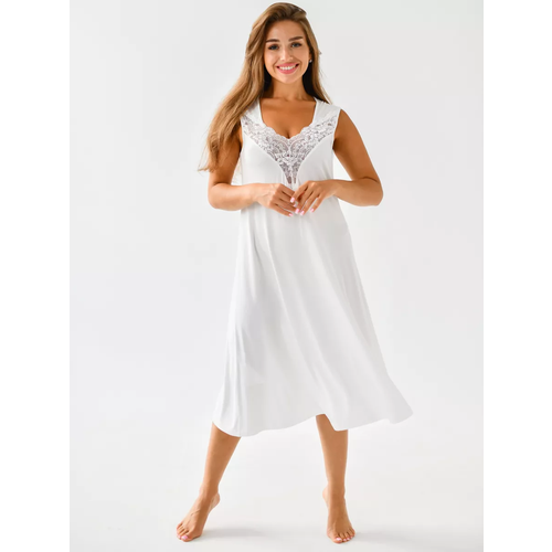 Сорочка  Текстильный Край, размер 64, белый, экрю