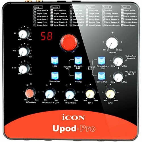 Портативный USB-аудиоинтерфейс iCON Upod Pro