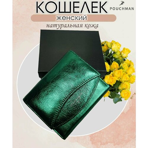 Кошелек  2040/green, фактура гладкая, зеленый