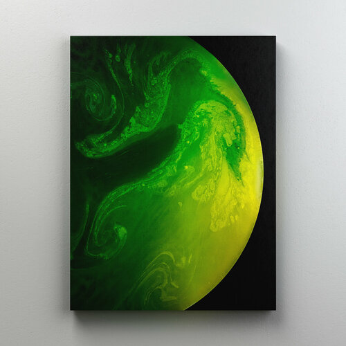Интерьерная картина на холсте "Планета в космосе" космос, размер 30x40 см