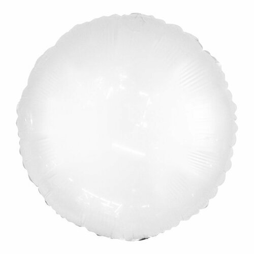 Шар полимерный 18" "Неон", круг, цвет белый (комплект из 25 шт)