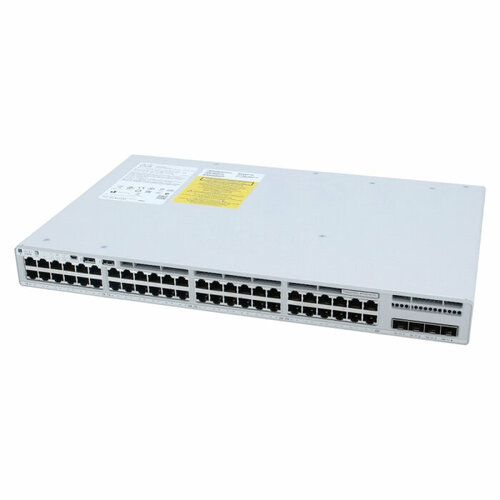 CISCO Catalyst 9200L 48-port Data, 4x1Gb uplink, PS 1x125W, Network Essentials, C9200L-48T-4G-E C9200L-48T-4G-E
