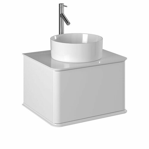 Тумба для ванной комнаты консольная РИМ из ДСП и МДФ для накладной раковины 60 см