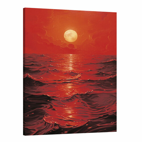 Интерьерная картина 50х70 "Раскаленное море"