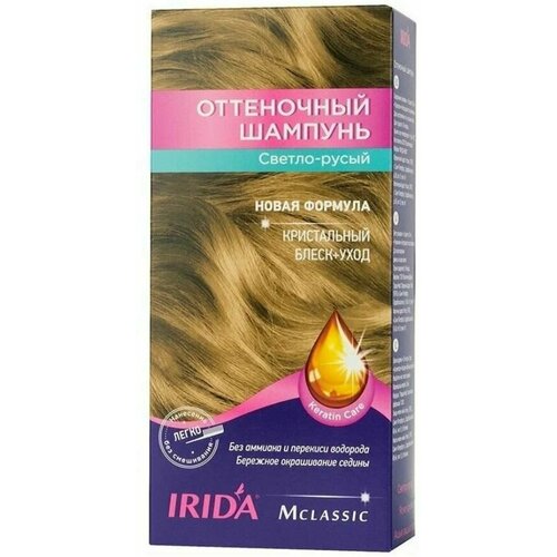 IRIDA Оттеночный шампунь для волос М Classic Светло-русый, 75 мл, 24 шт в коробке