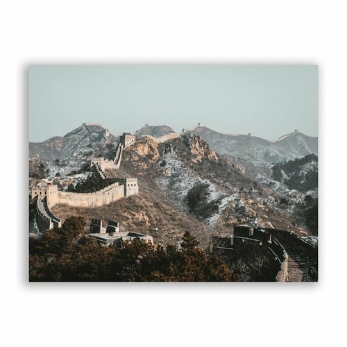 Постер, плакат на бумаге / Природа Китая - Великая Китайская стена / Размер 30 x 40 см