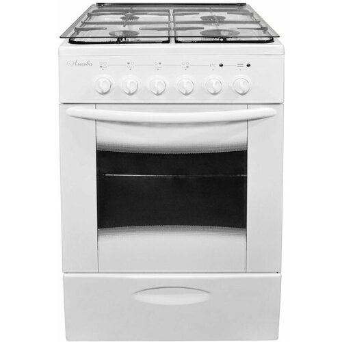 Кухонная плита Лысьва ЭГ 401 МС-2у белый (стеклянная крышка)
