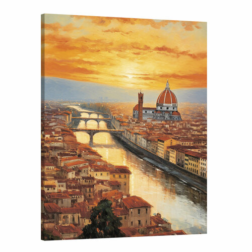 Интерьерная картина 50х70 "Италия: картина в стиле ренессанса"