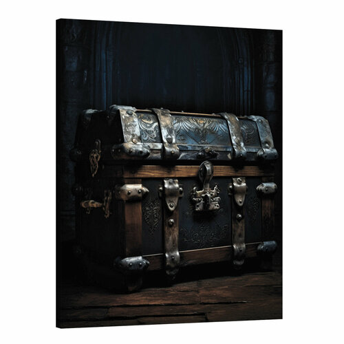 Интерьерная картина 50х70 "Сундук с загадкой"