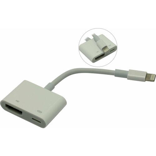 Кабель-переходник «B&P» Lightning --> HDMI (F) + Lightning