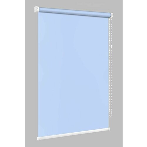 Рулонные шторы Люкс голубой 88х155 см