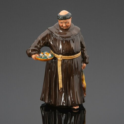 Статуэтка "Веселый монах" ("The Jovial Monk"), скульптор А. Эмисон, фарфор, роспись