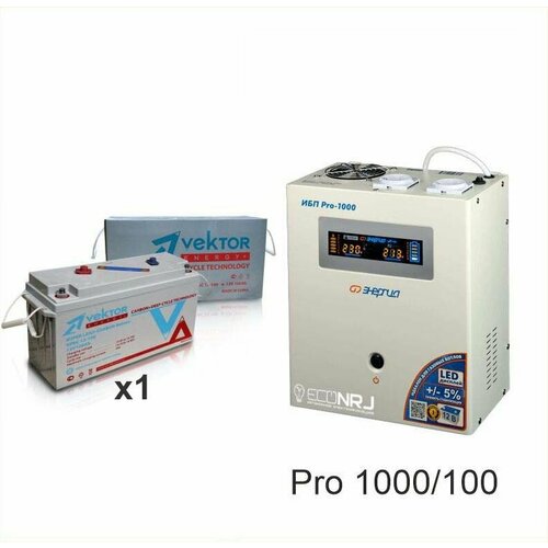 Энергия PRO-1000 + Аккумуляторная батарея Vektor VPbC 12-100