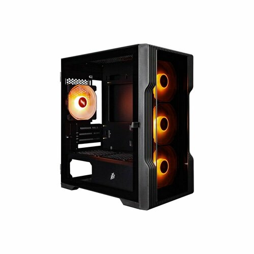 1STPLAYER Корпус TRILOBITE T3-G ARGB Black mATX 4x 120mm ARGB fans inc. T3-G-BK-4F2 AP