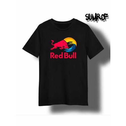 Футболка red bull, размер 3XS, черный