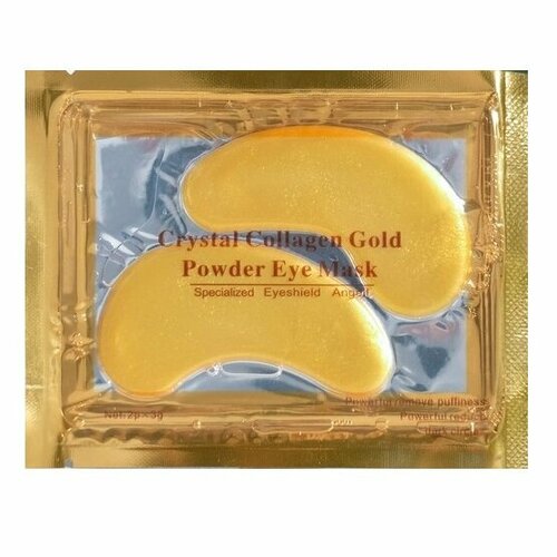Коллагеновые патчи с микрочастицами золота (золотой цвет) Guangzhou Caici Cosmetic Co, LTD Collagen Crystal Eye Mask