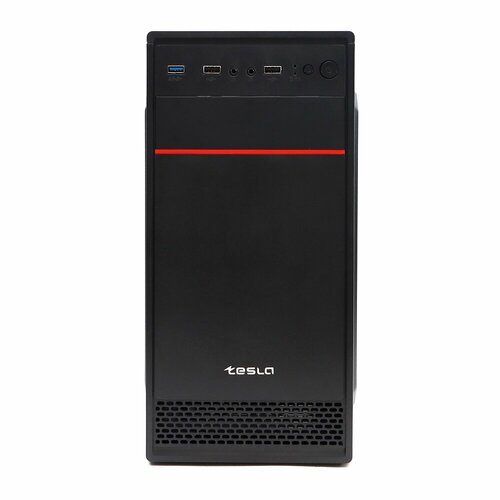 Корпус TESLA 1714U3BM mATX, Mini-Tower, без БП черный (TSL-1714U3-BM)