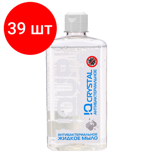 Комплект 39 штук, Мыло жидкое IQUP Clean Care Luxe антибактериальн флип-топ ПЭТ 0.5л прозрач