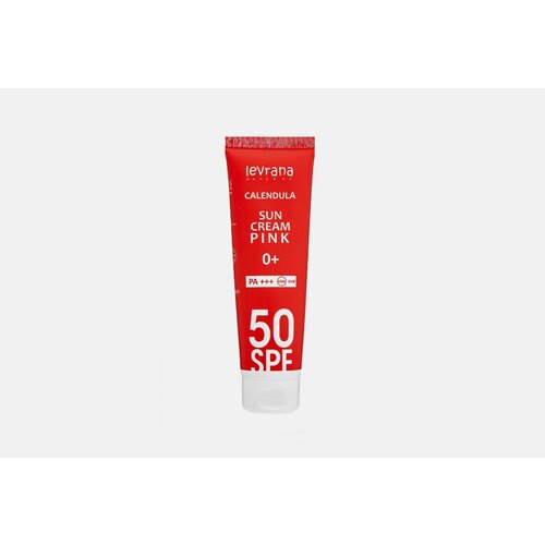 Солнцезащитный крем для лица и тела 50SPF Levrana Calendula PINK 0+ 100 мл