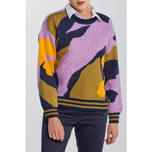 Джемпер GANT SPLENDID FLORAL CREW, размер XXL, фиолетовый