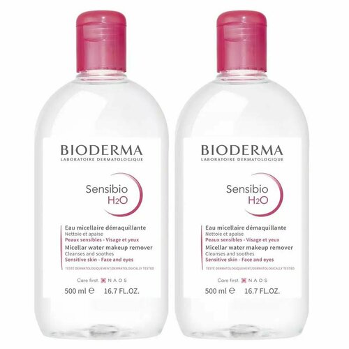 Bioderma Sensibio Мицеллярная вода H2O, 2х500 мл