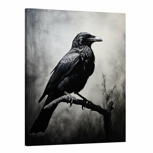 Интерьерная картина 50х70 "Магия вороньего крыла"