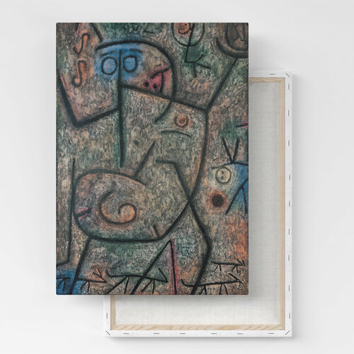 Картина на холсте, репродукция / Paul Klee - Oh! These Rumors! / Пауль Клее / Размер 30 x 40 см
