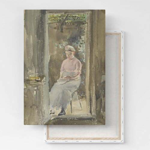 Картина на холсте, репродукция / Pink Note Shelling Peas / Джеймс Уистлер / Размер 60 x 80 см