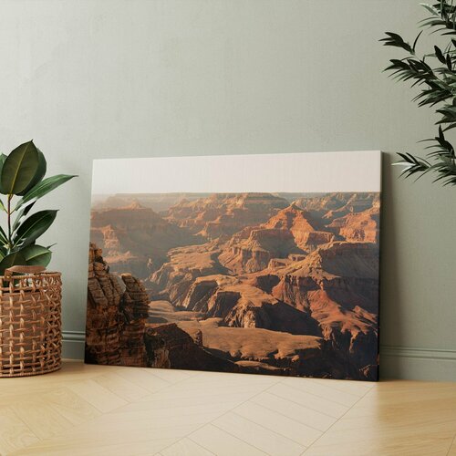 Картина на холсте (большой каньон национальный парк гранд аризона сша) 50x70 см/для интерьера/в комнату/на стену/в подарок