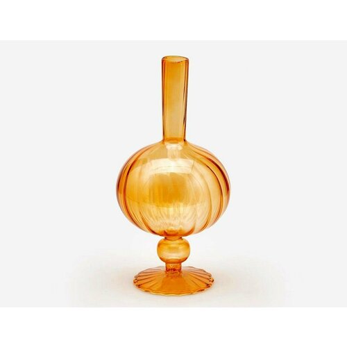 Стеклянная ваза овоидэ, оранжевая, 25 см, EDG 106850-47