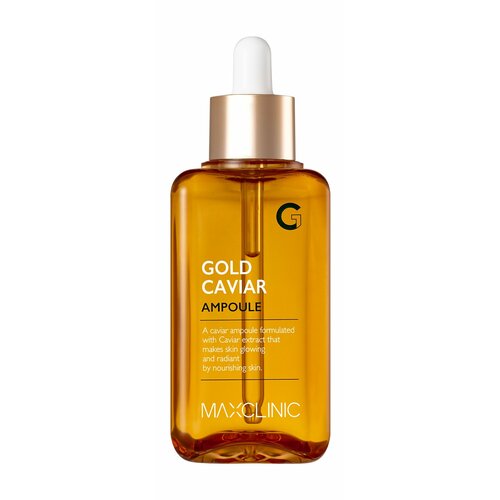 MAXCLINIC Gold Caviar Ampoule Эссенция с экстрактом икры и частицами золота, 100 мл