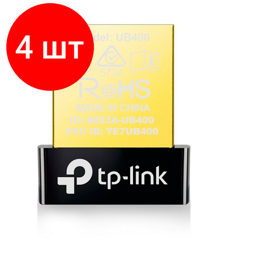 Комплект 4 штук, Сетевой адаптер Bluetooth TP-Link UB400 USB 2.0