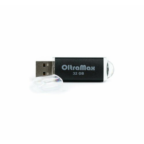 Флешка OltraMax 30, 32 Гб, USB2.0, чт до 15 Мб/с, зап до 8 Мб/с, чёрная