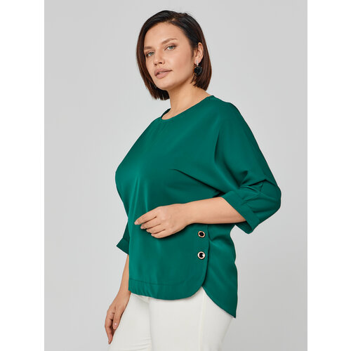 Блуза  Shumiloff, размер 54, зеленый