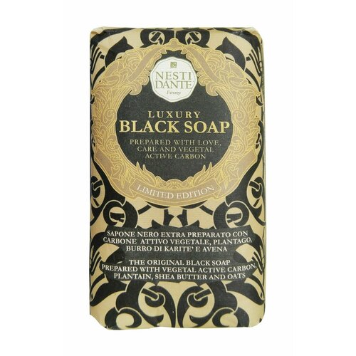 Мыло для тела c растительными экстрактами и маслами Nesti Dante Luxury Black Soap