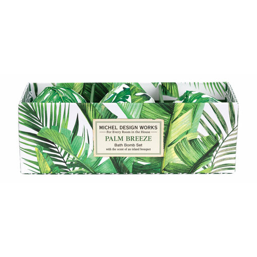 Бомбочки для ванны Michel Design Works Palm Breeze Small Bath Bomb Sets