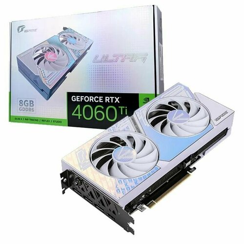 Видеокарта Colorful iGame GeForce RTX 4060 Ti Ultra W DUO OC 8 ГБ